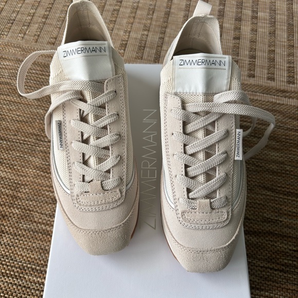 Zimmermann | Shoes | Zimmermann Cream Womens Sneakers | Poshmark